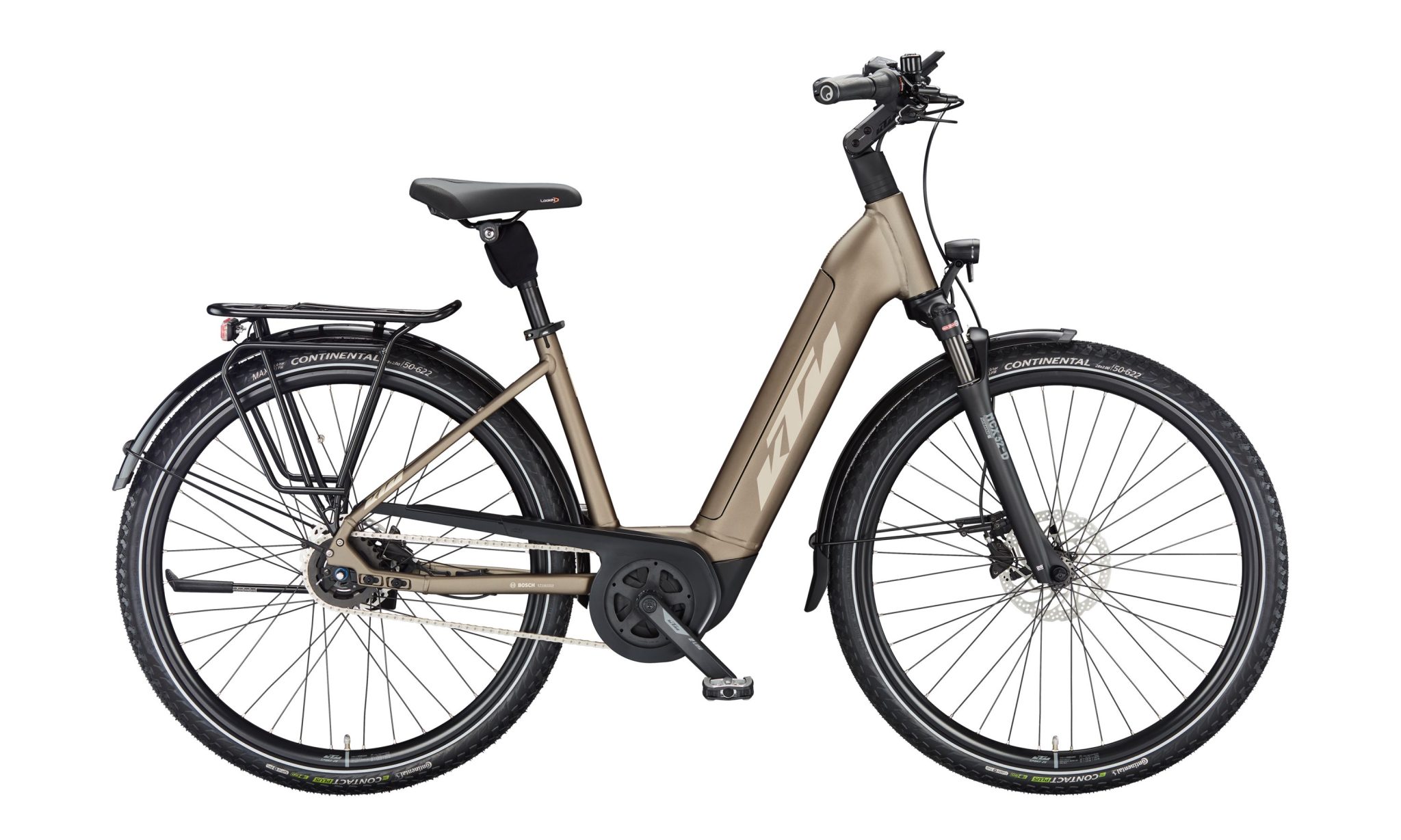 KTM MACINA CITY P610 oak matt (champagne+orange) 2023 - 28" 625 Wh Wave ...